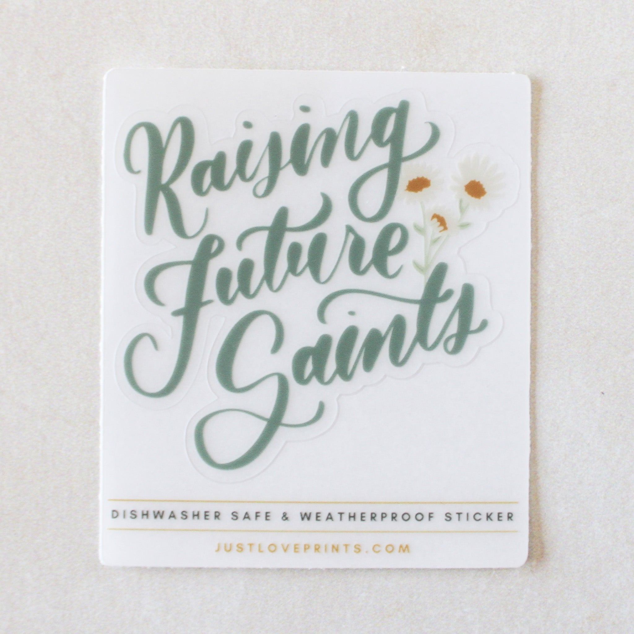Raising Future Saints Vinyl Sticker – Shepherd Me Shop