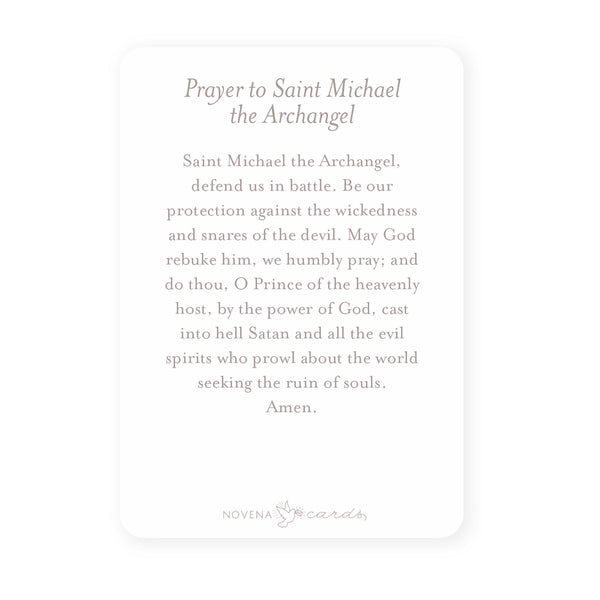 St. Michael the Archangel | Pray for Us | Catholic Prayer Card ...